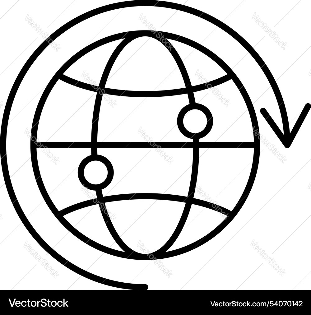 Internet line icon design Royalty Free Vector Image