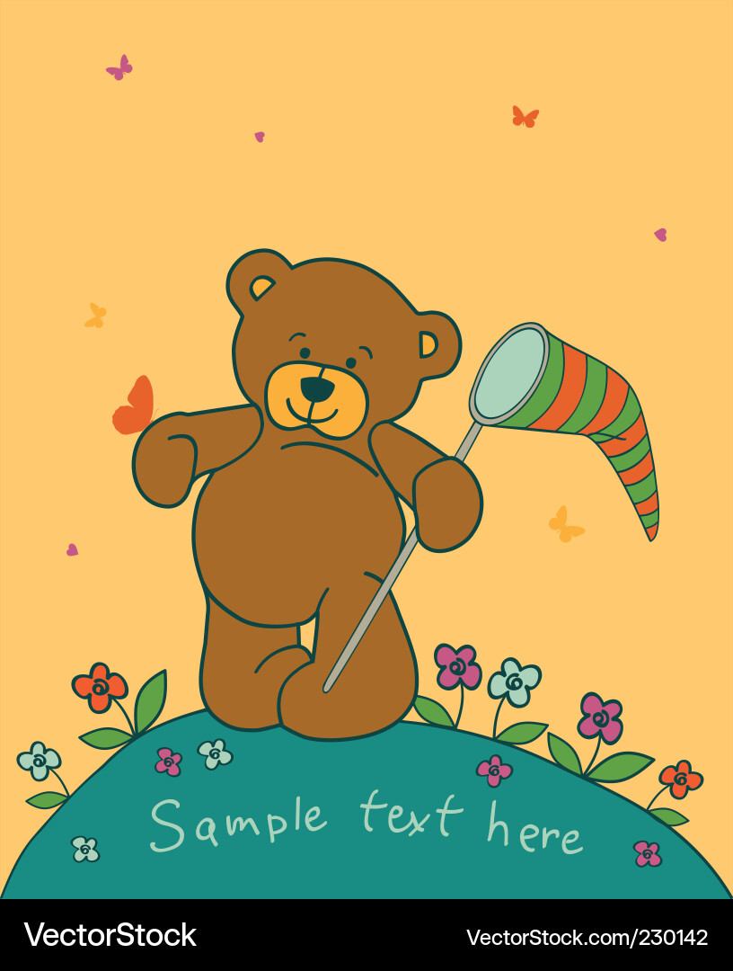 Teddy bear Royalty Free Vector Image - VectorStock
