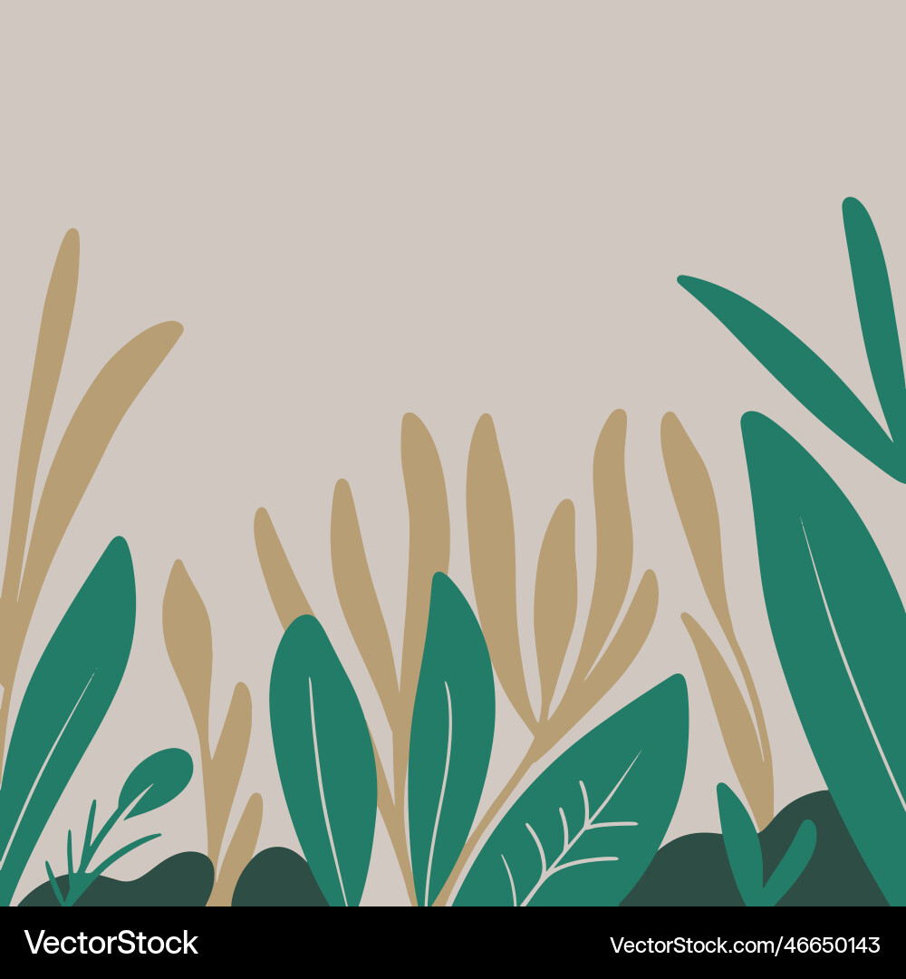 Beauty minimalist pattern leaves background design