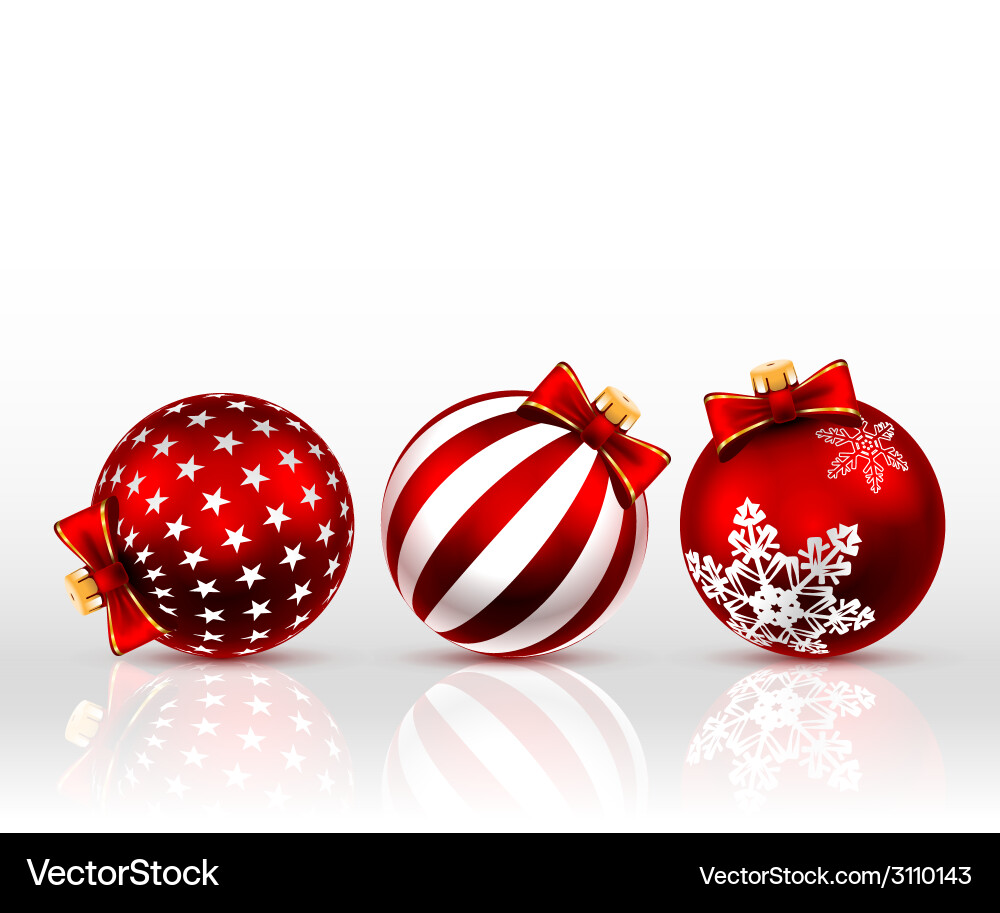 Christmas balls Royalty Free Vector Image - VectorStock