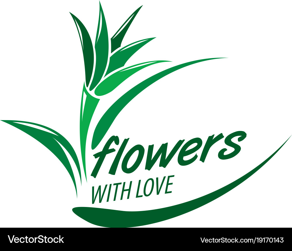 Flower logo Royalty Free Vector Image - VectorStock