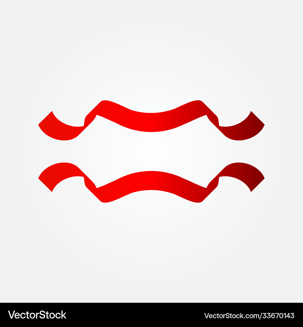 Ribbon template design Royalty Free Vector Image