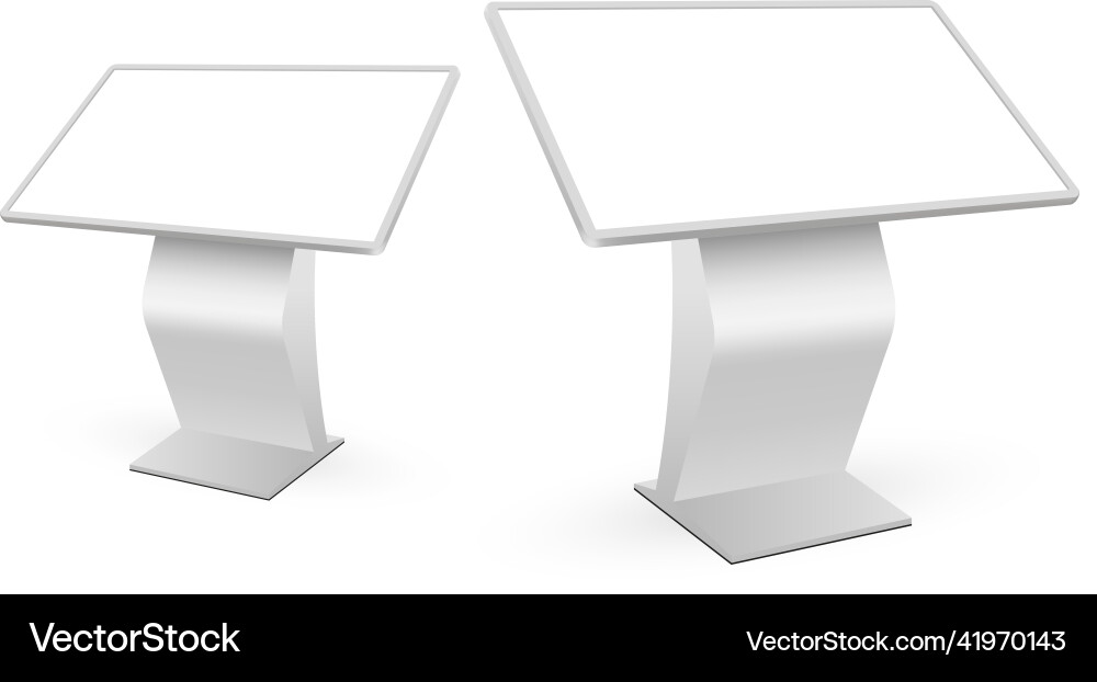 Service interactive digital signage with side view