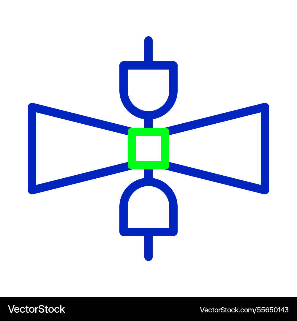 Simple of a complex electrical circuit Royalty Free Vector