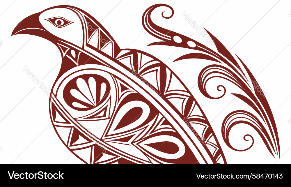 Tribal Hawk Art - Native American Symbol – Royalty-Free Vector ...