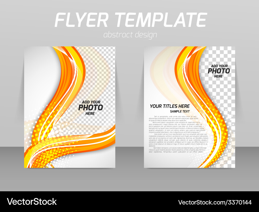 Flyer template Royalty Free Vector Image - VectorStock