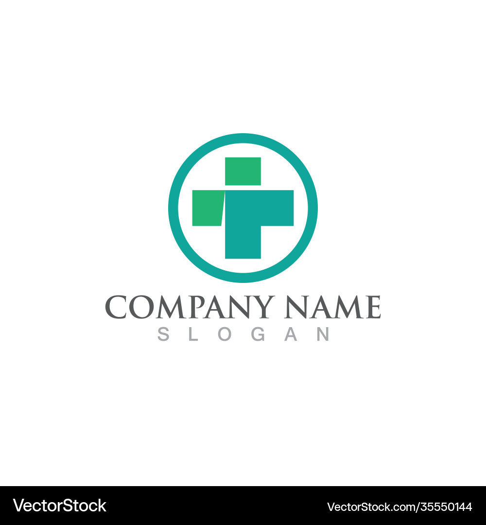 Hospital logo and symbol image template Royalty Free Vector