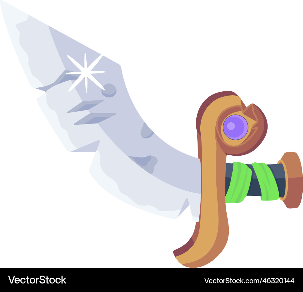 Saber sword Royalty Free Vector Image - VectorStock