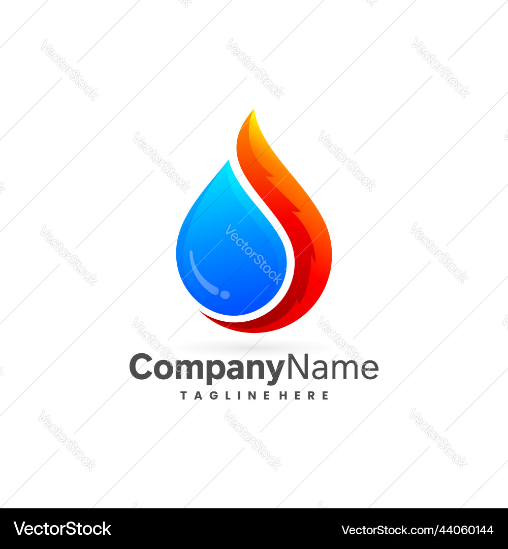 Water heater logo icon Royalty Free Vector Image