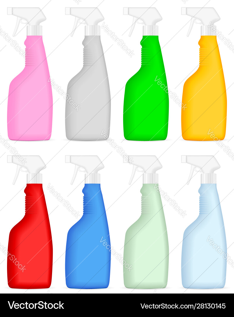 Cleaning spray bottle 3 Royalty Free Vector Image