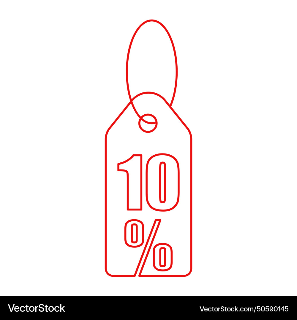 Discount price tag Royalty Free Vector Image - VectorStock