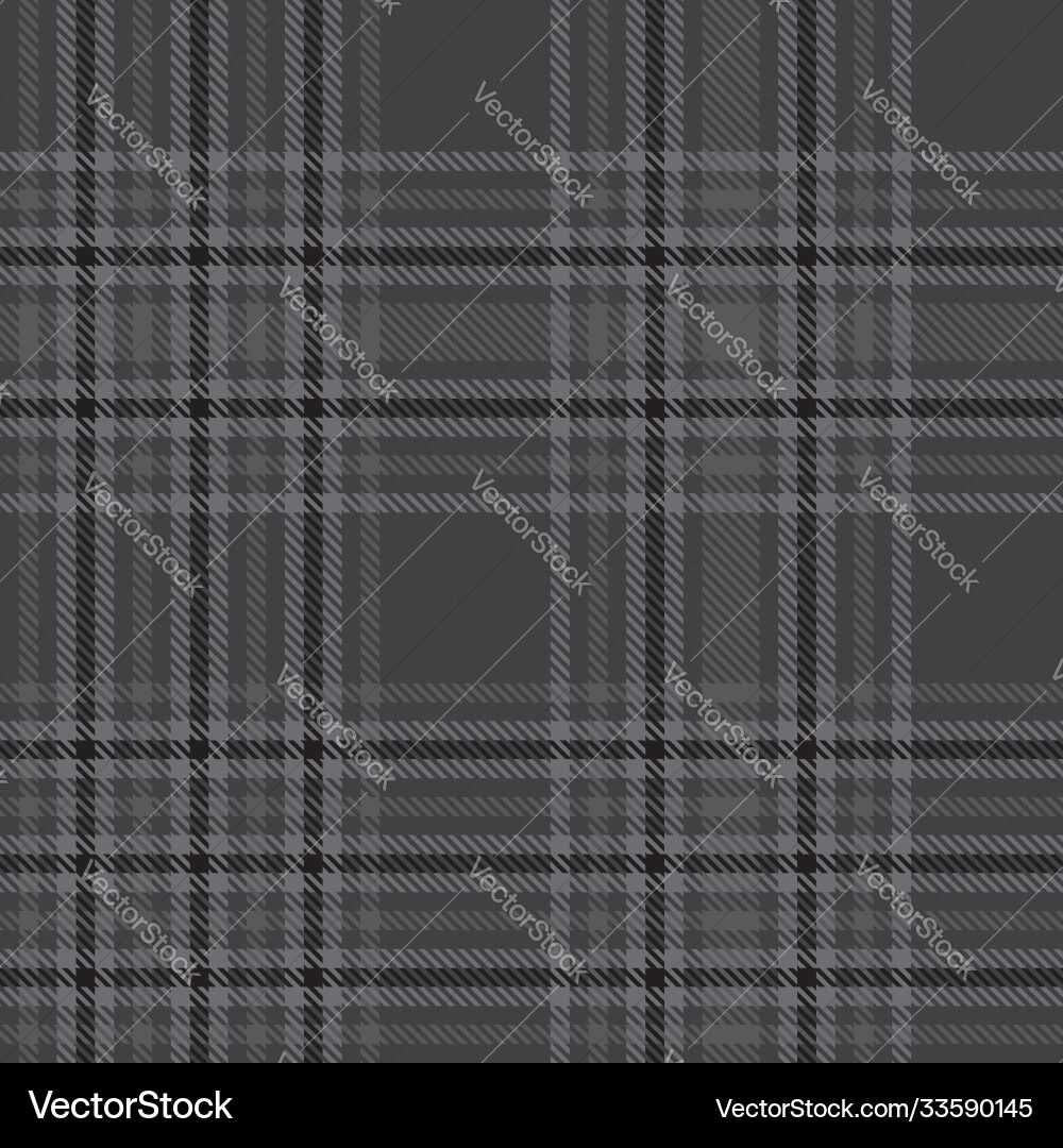 Grey glen plaid textured seamless pattern Vector Image