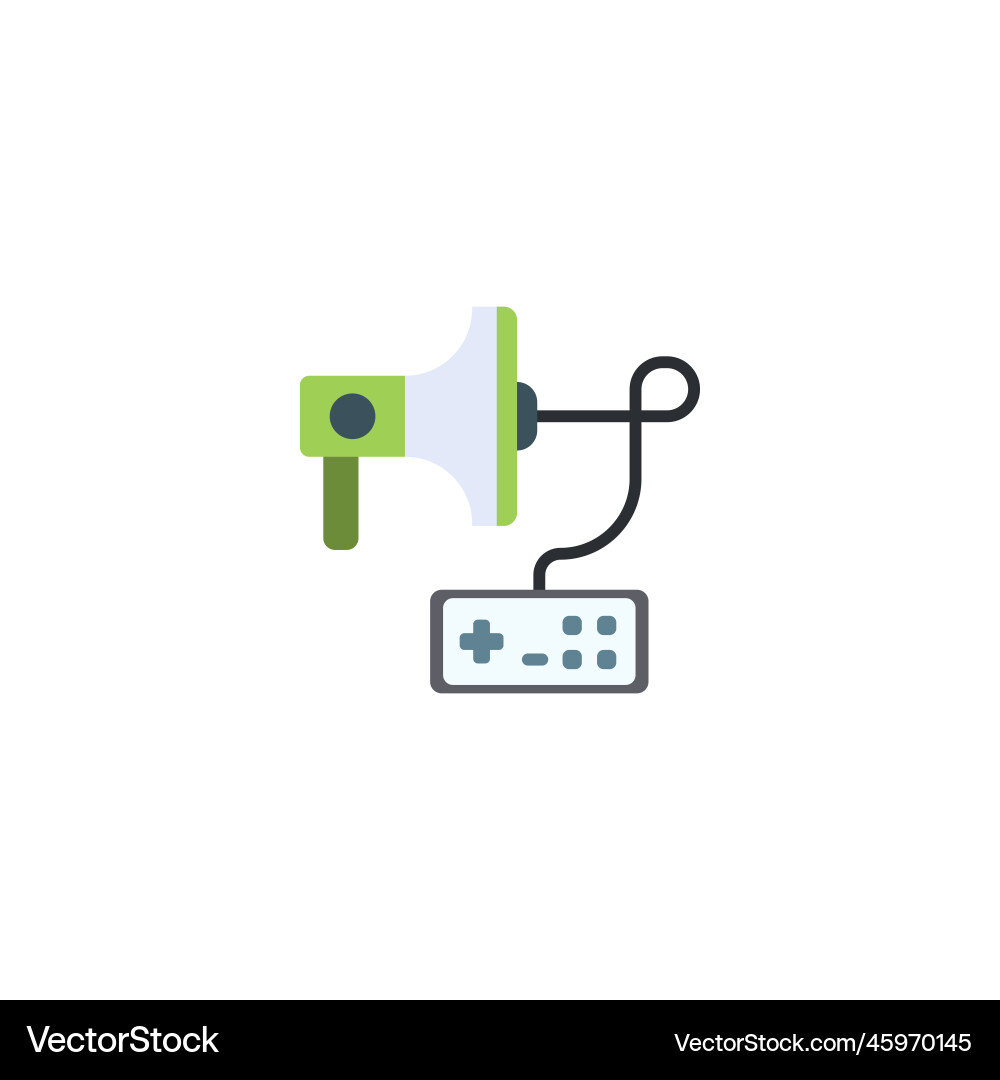 In-game advertising creative icon from social Vector Image