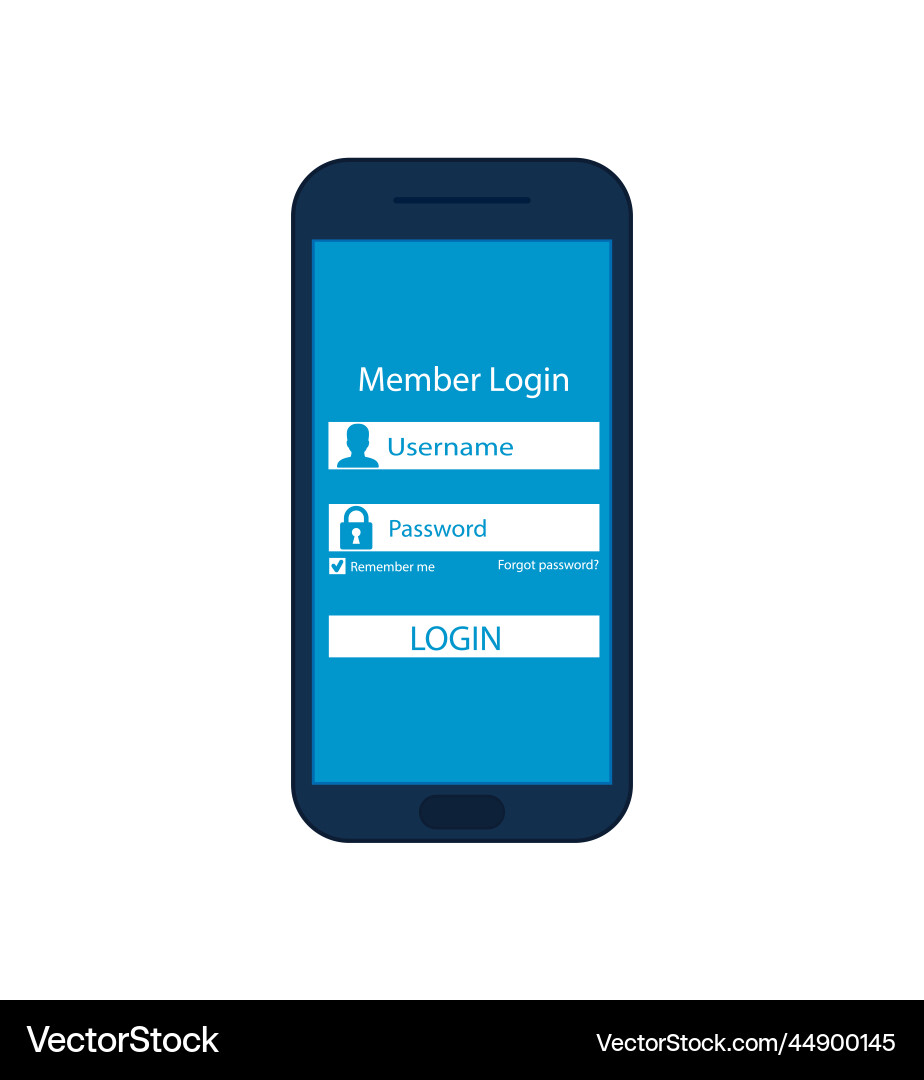 Internet phishing account hacking attempt during Vector Image Internet phishing account hacking attempt during Vector Image