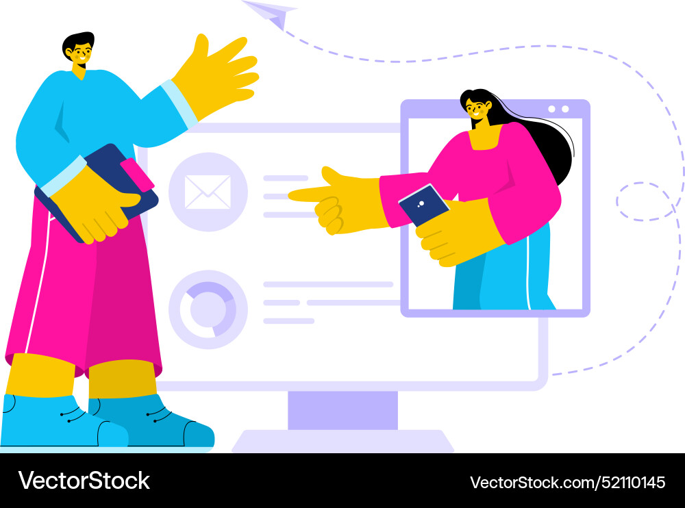 Personal portfolio with profile data resume Vector Image