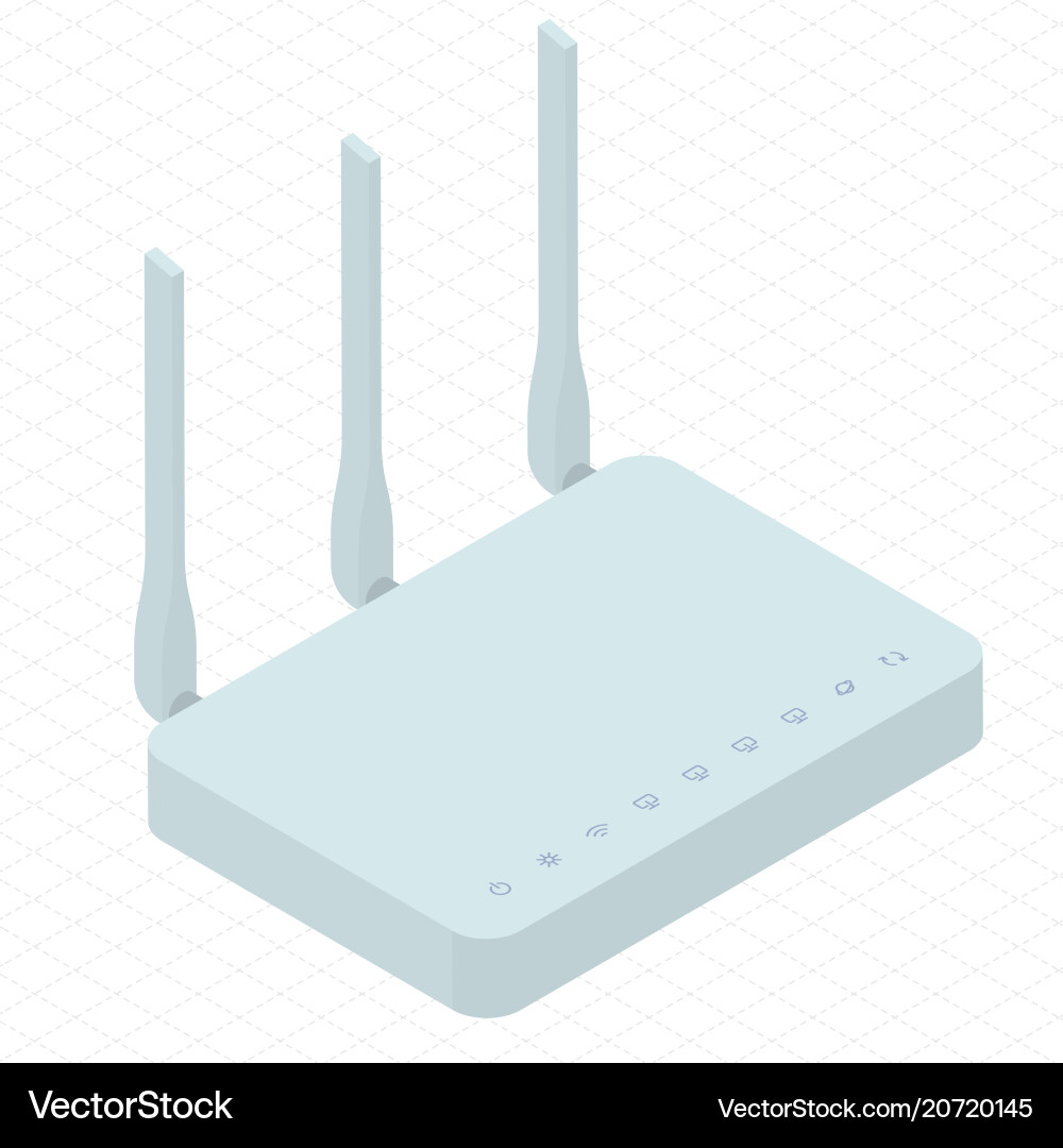 Wireless wi-fi router Royalty Free Vector Image