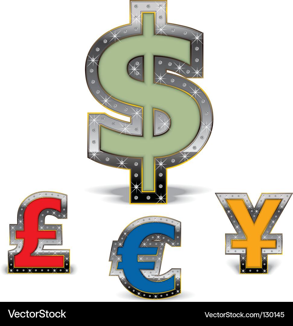 World currency Royalty Free Vector Image - VectorStock
