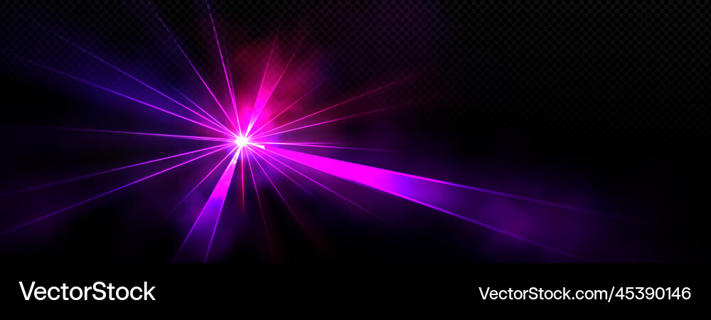 Bright light spot with colorful beams Royalty Free Vector