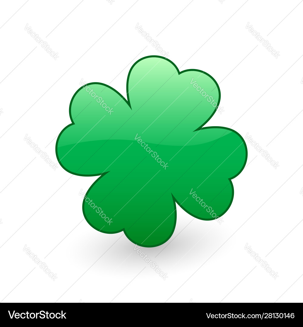 Clover 5 Royalty Free Vector Image - VectorStock