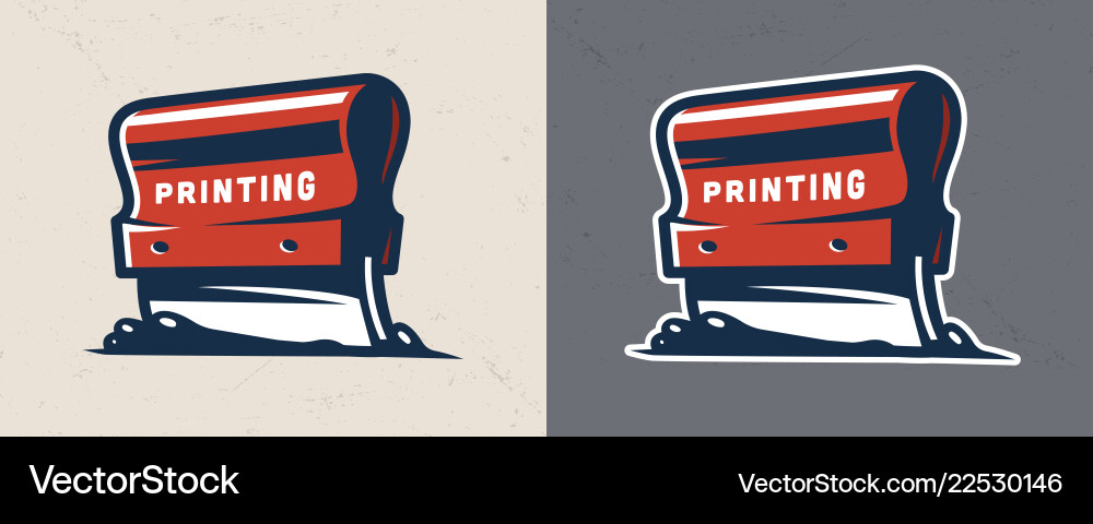 Colorful screen printing industrial squeegee Vector Image