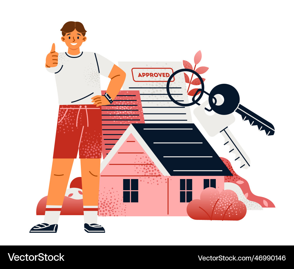 Credit approval concept Royalty Free Vector Image