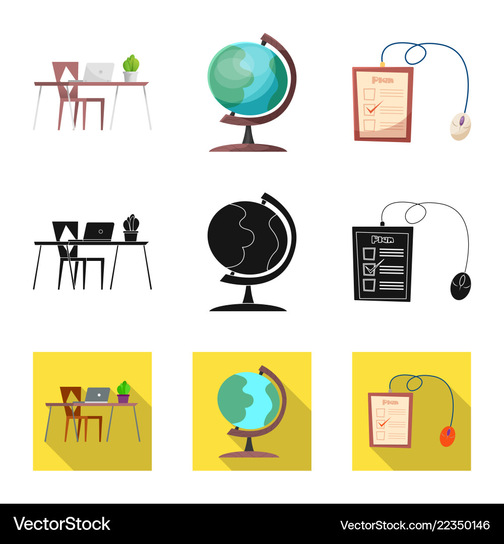 Design of education and learning sign Royalty Free Vector