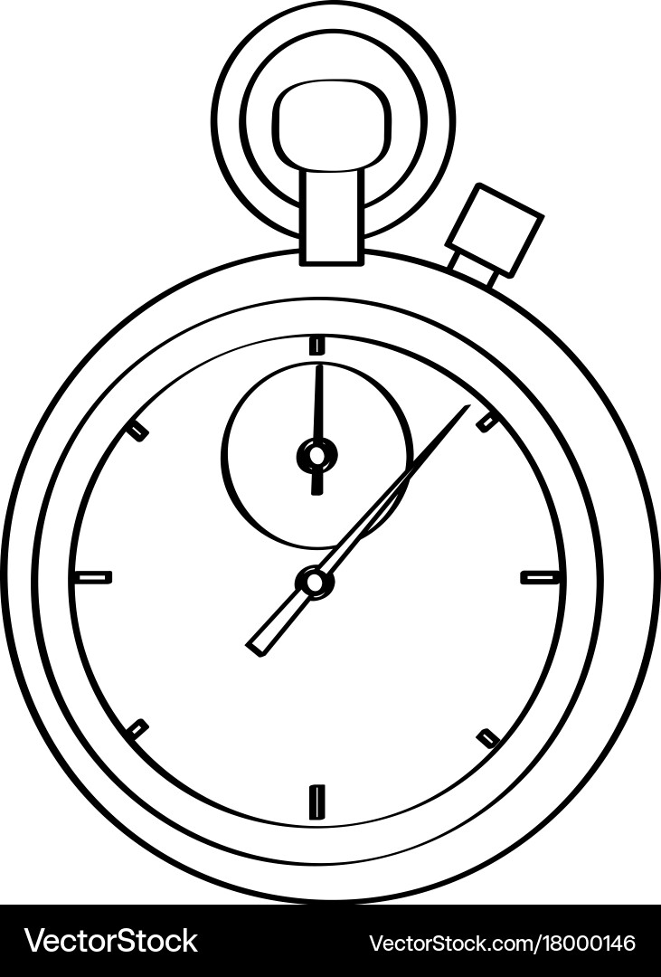 Isolated chronometer icon Royalty Free Vector Image
