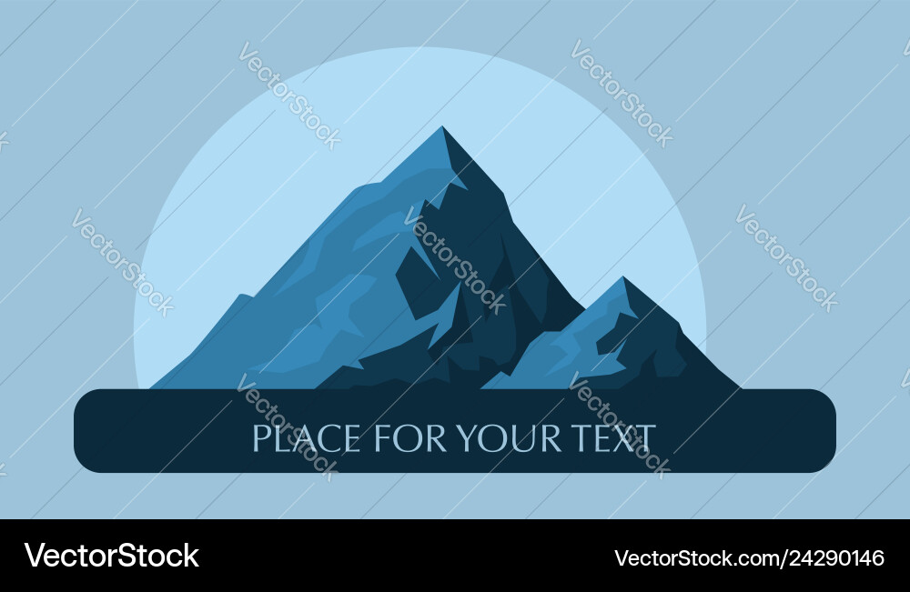 Mountain Royalty Free Vector Image - VectorStock