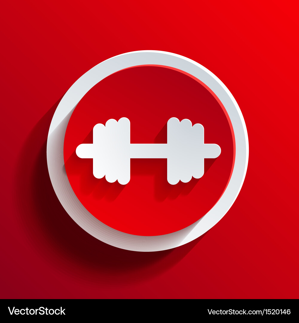 Red circle icon eps10 Royalty Free Vector Image