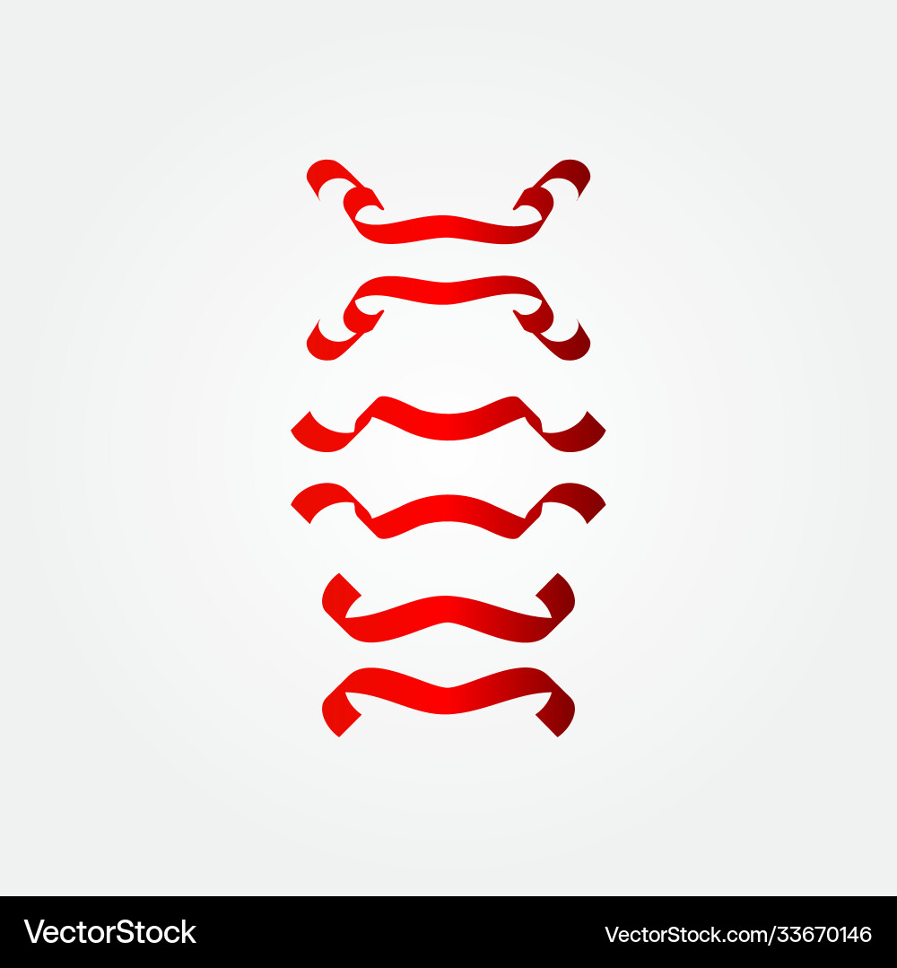 Ribbon template design Royalty Free Vector Image