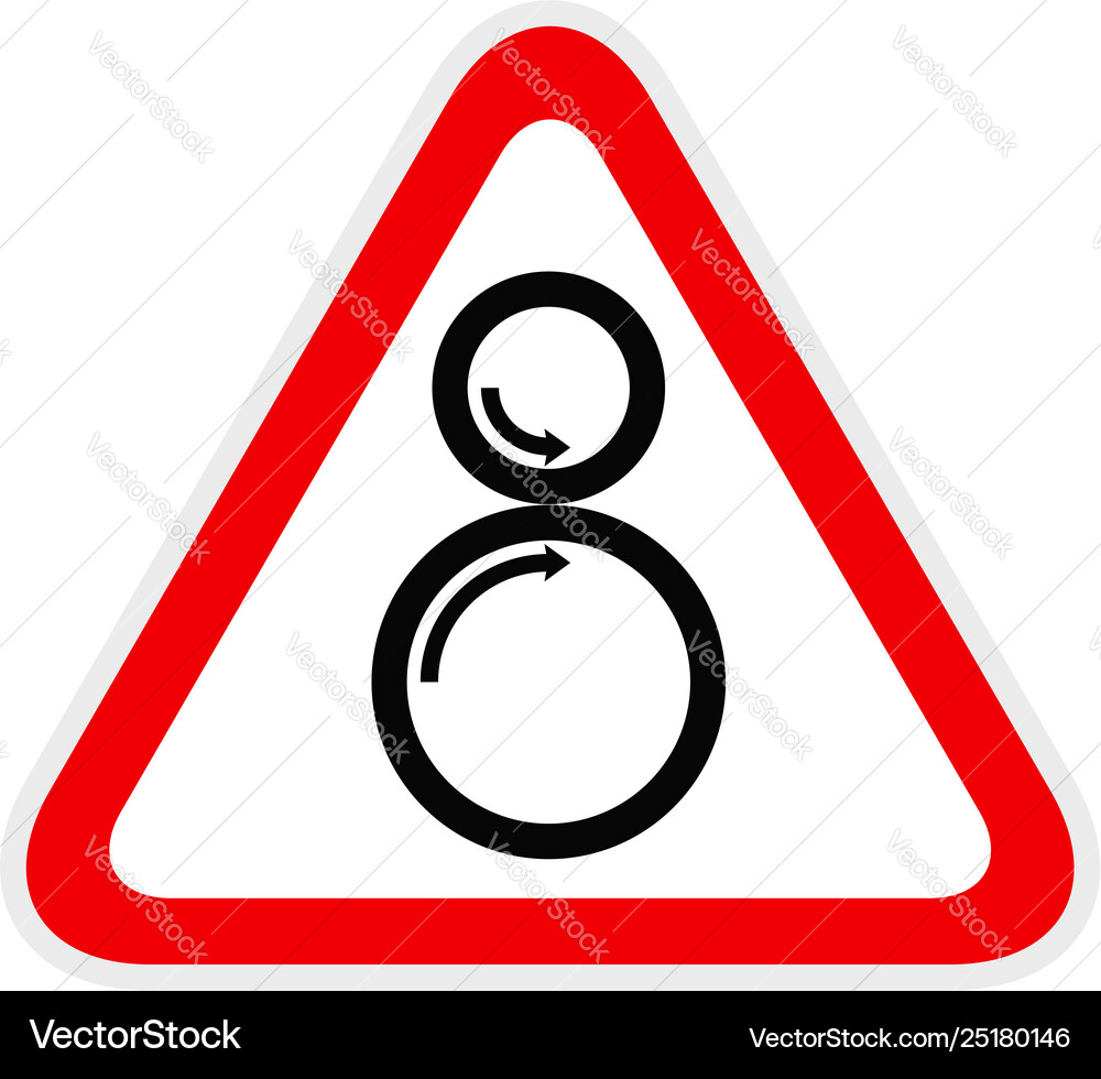 Dreieckiges gelbes Warnsymbol Lizenzfreies Vektorbild