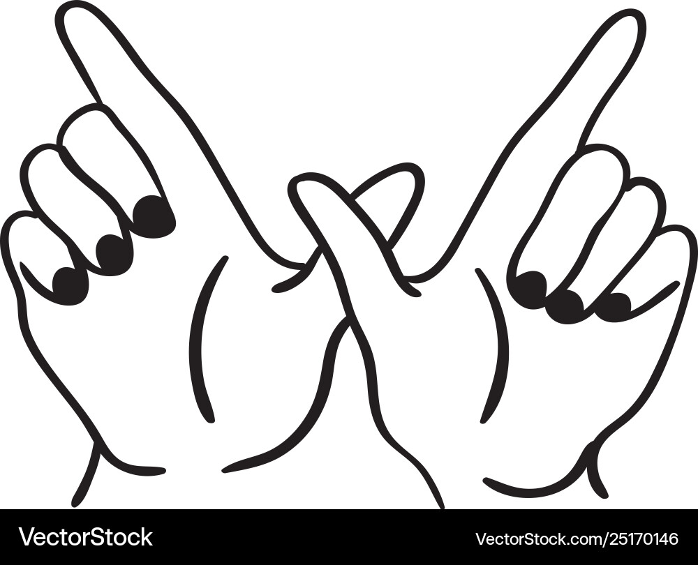 Whatever hand sign Royalty Free Vector Image - VectorStock