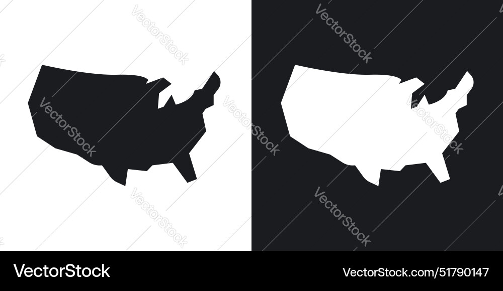 America map icon Royalty Free Vector Image - VectorStock