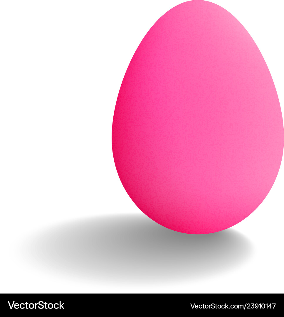 Bright pink egg Royalty Free Vector Image - VectorStock