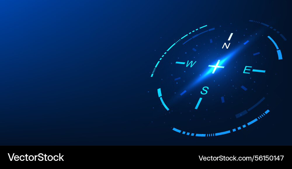 Business Compass: Vision & Strategy Royalty Free Vector