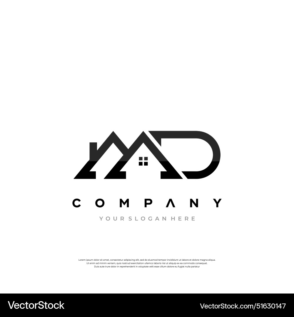 Dynamic mad logo design Royalty Free Vector Image