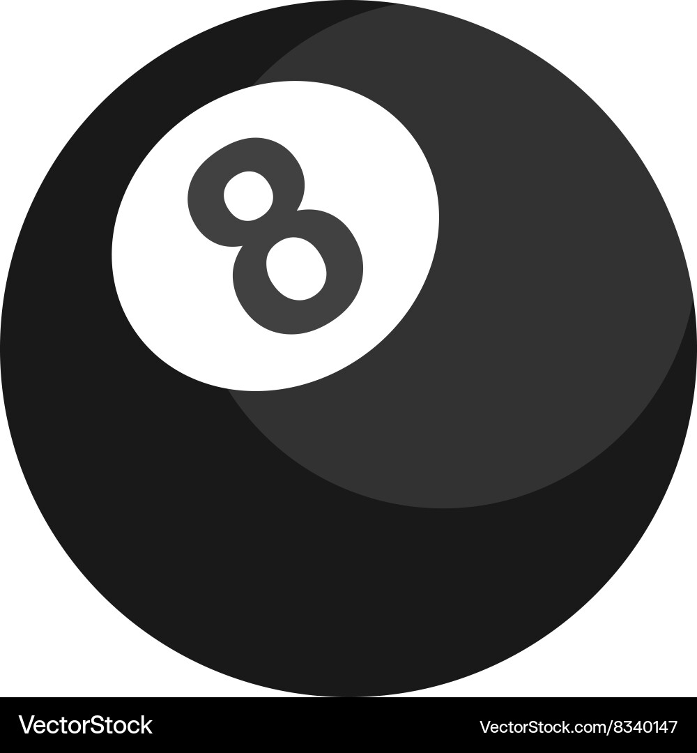 Eight ball Royalty Free Vector Image - VectorStock
