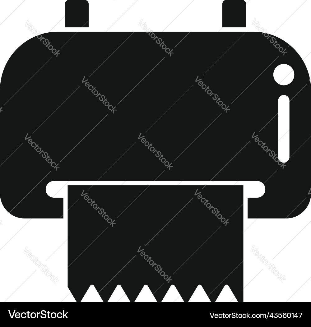 Facial tissue icon simple toilet wipe Royalty Free Vector