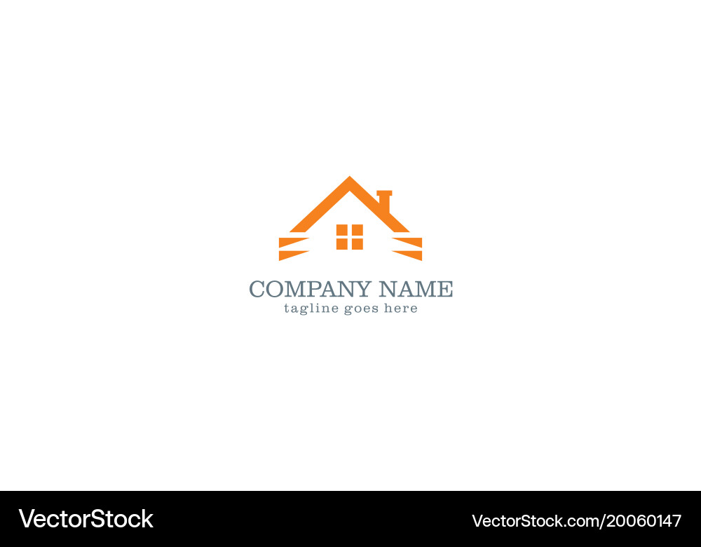 Home company logo Royalty Free Vector Image - VectorStock