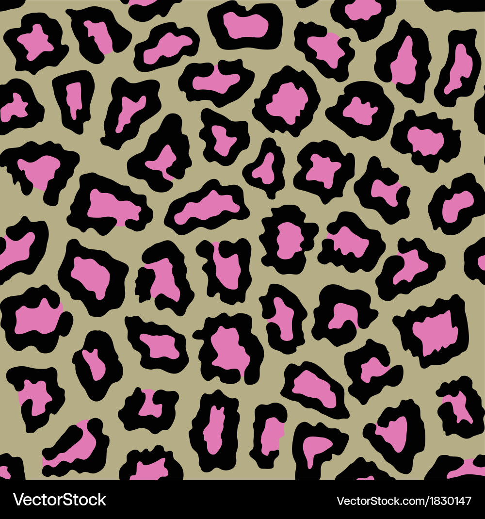 Leopard nahtloser Hintergrund mit rosa Flecken Vektorbild