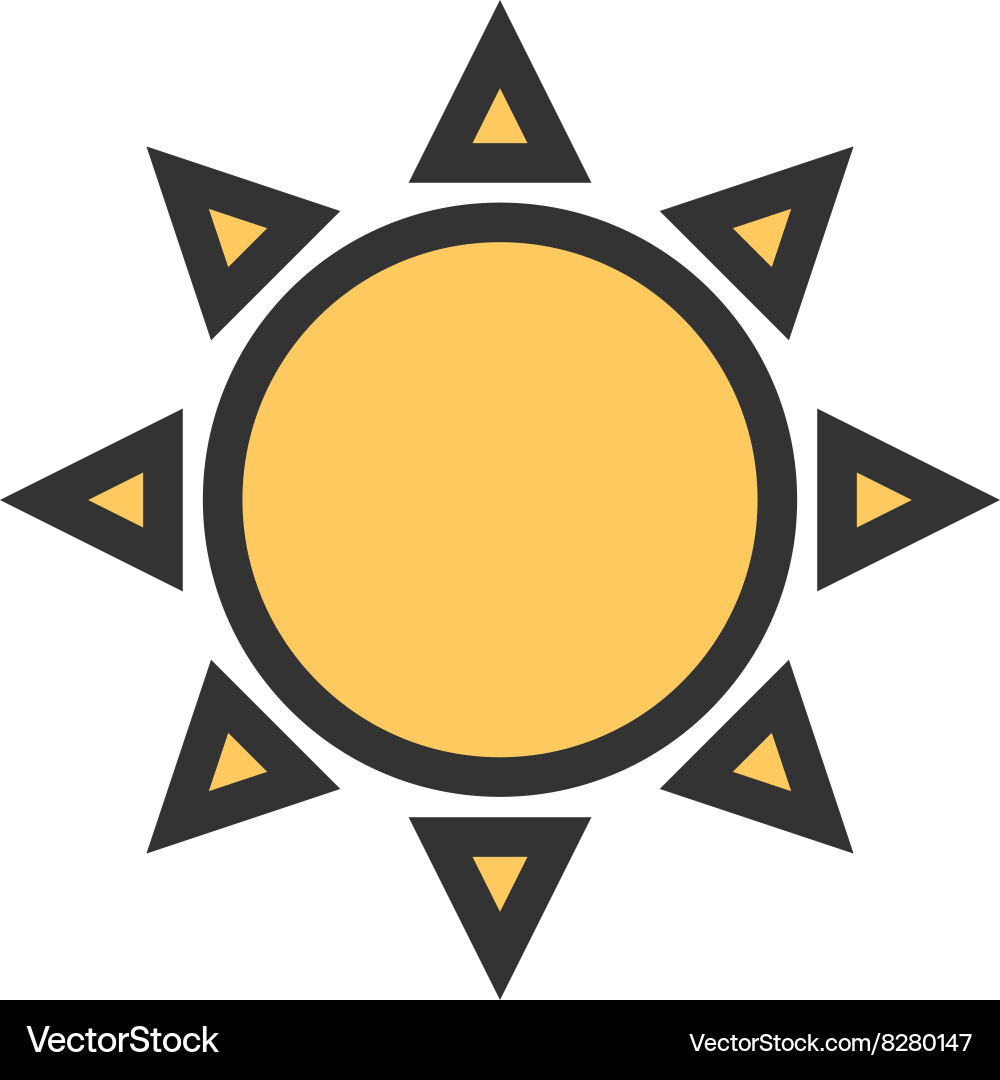 Sun Royalty Free Vector Image - VectorStock