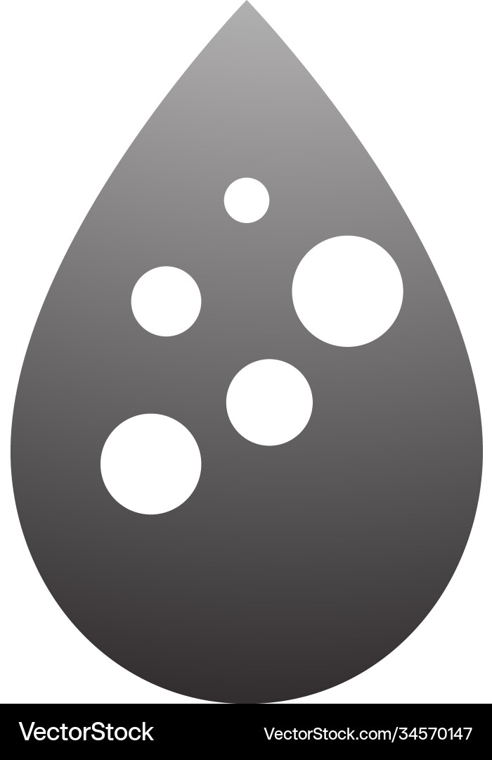 Water drop icon Royalty Free Vector Image - VectorStock