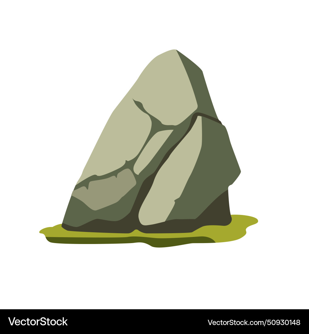 Big rock design template Royalty Free Vector Image