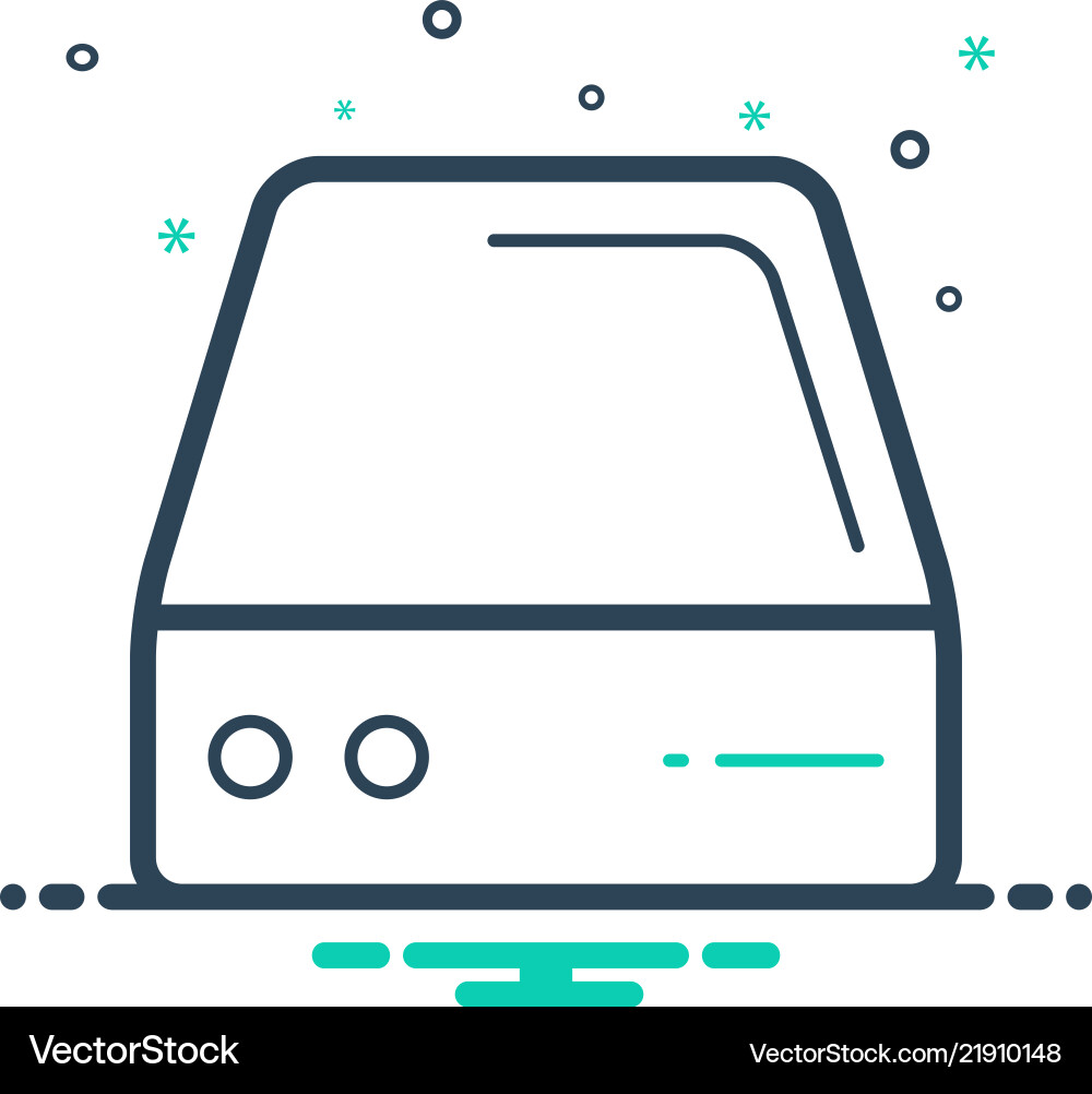 Hard drive Royalty Free Vector Image - VectorStock