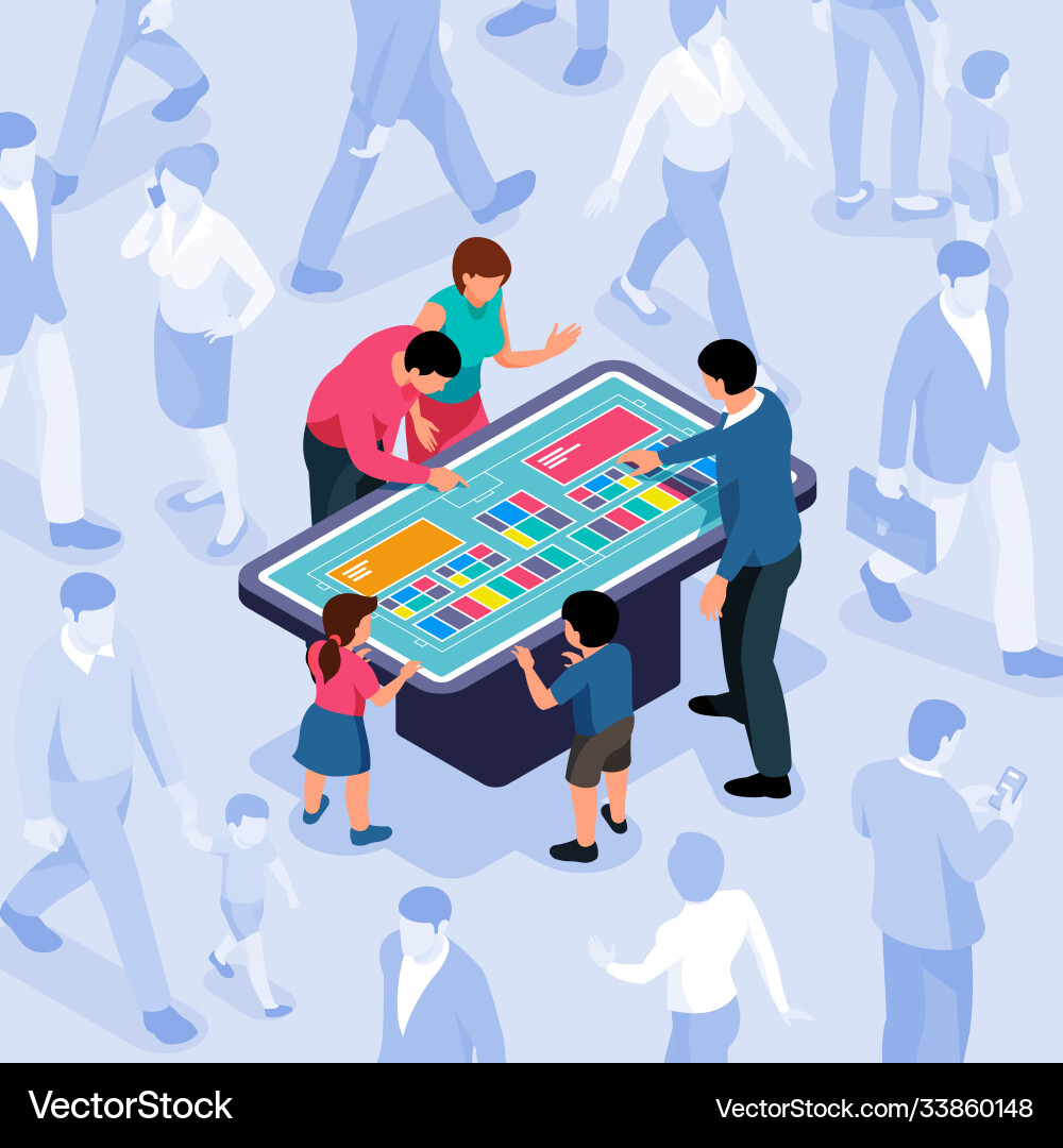 Interactive panel Royalty Free Vector Image - VectorStock