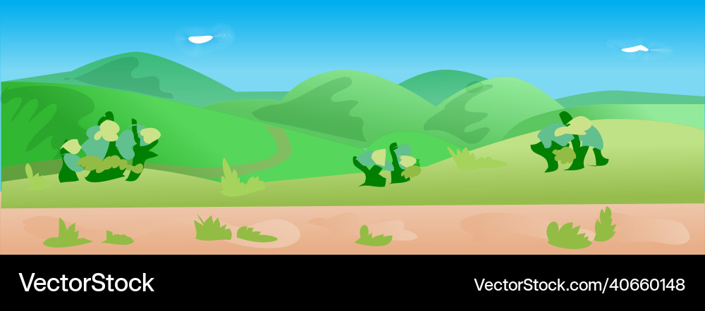 Meadow grass field game background Royalty Free Vector Image