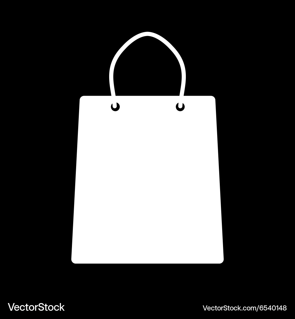 Shopping bag icon Royalty Free Vector Image - VectorStock