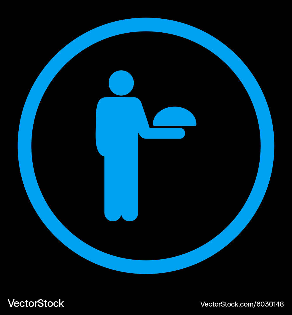 Waiter icon Royalty Free Vector Image - VectorStock