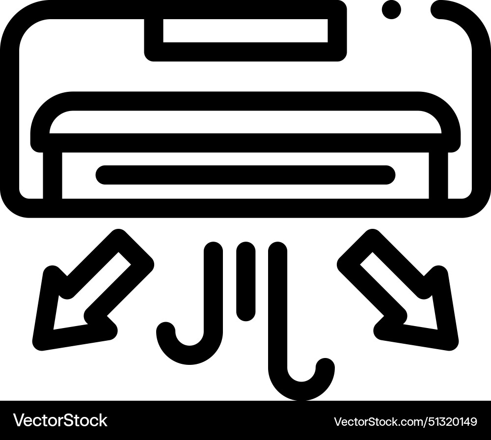 Air icon thin linear style design isolated Vector Image