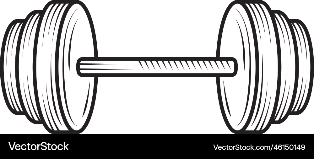 Barbell gym icon Royalty Free Vector Image - VectorStock